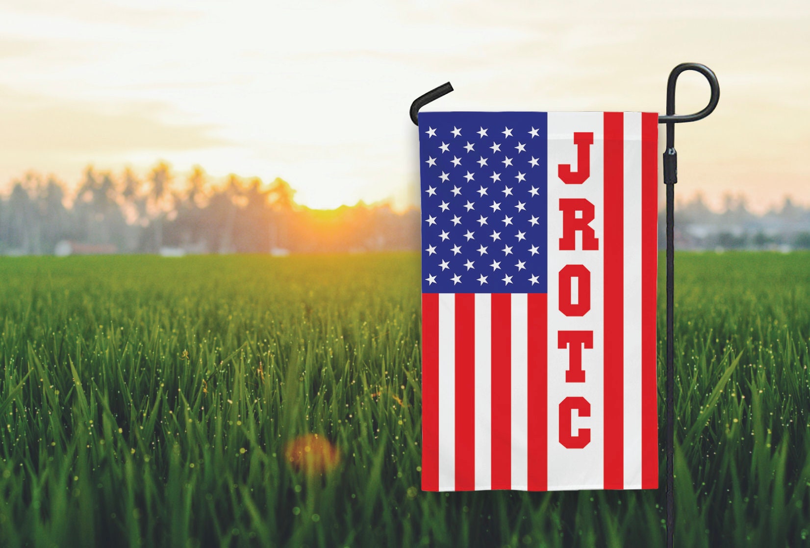 JROTC Flag - 12" X 18" Garden Flag American USA Junior Rotc Cadet House ...