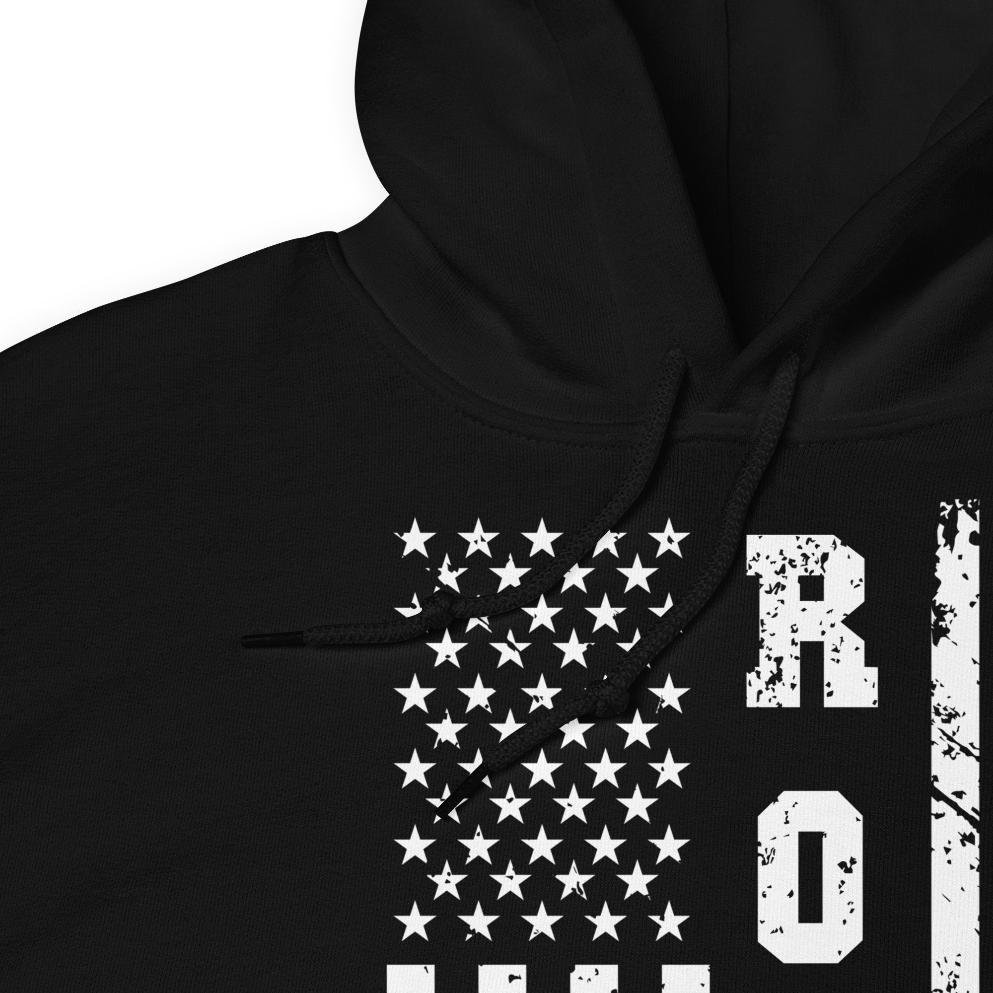 ROTC Hoodie With American Flag Design Patriotic ROTC Design USA Cadets ...