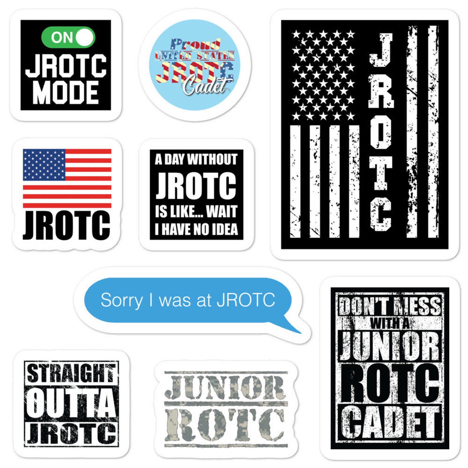 JROTC Sticker Pack 9 Stickers for Proud Junior ROTC Cadets - Etsy
