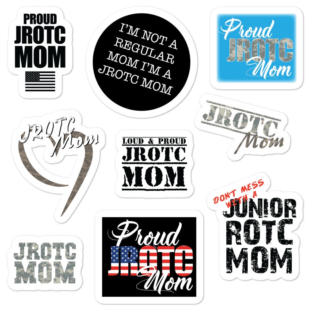 JROTC Mom Sticker Pack - 9 Stickers for Proud Junior ROTC Moms - Etsy