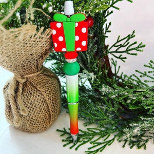 Christmas Beaded Pen | Christmas Pen | Cute Christmas Beaded Pen | Cute ...