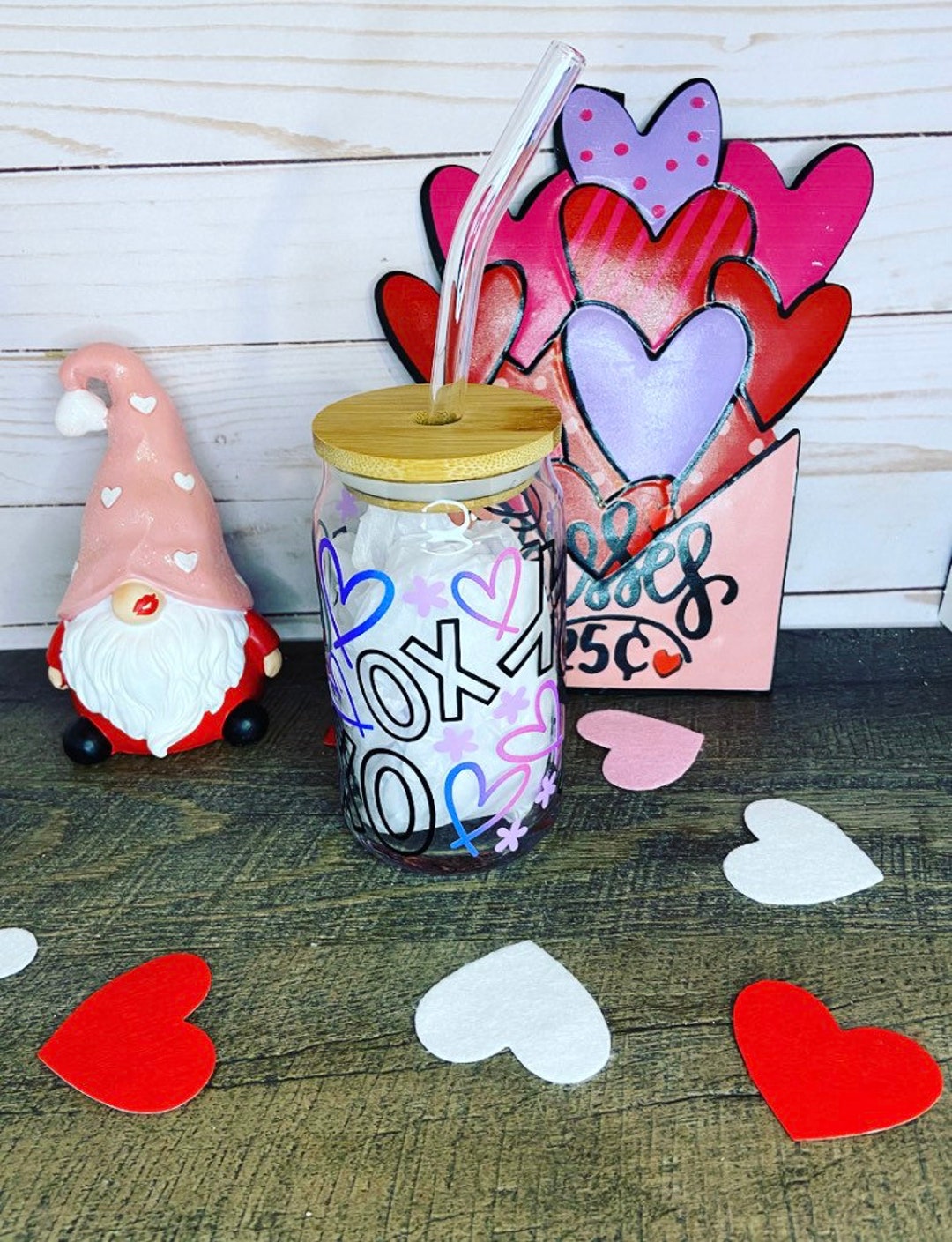 Valentines Cup XOXO Cup Valentines Day Cup Valentines Gift Valentines ...