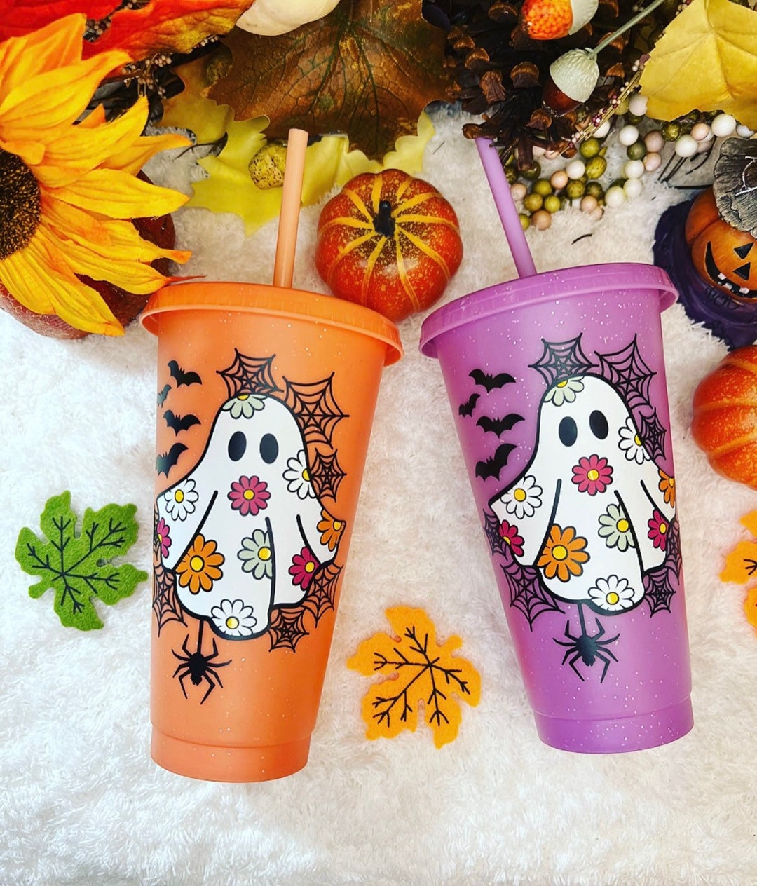 Ghost Cold Cup | Fall Cup | Halloween Cups | Retro Halloween Cup ...
