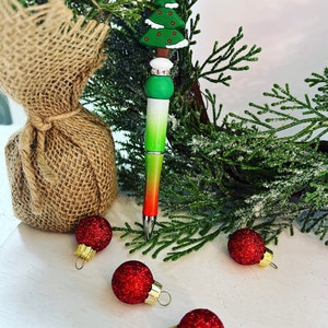 Christmas Beaded Pen | Christmas Pen | Cute Christmas Beaded Pen | Cute ...