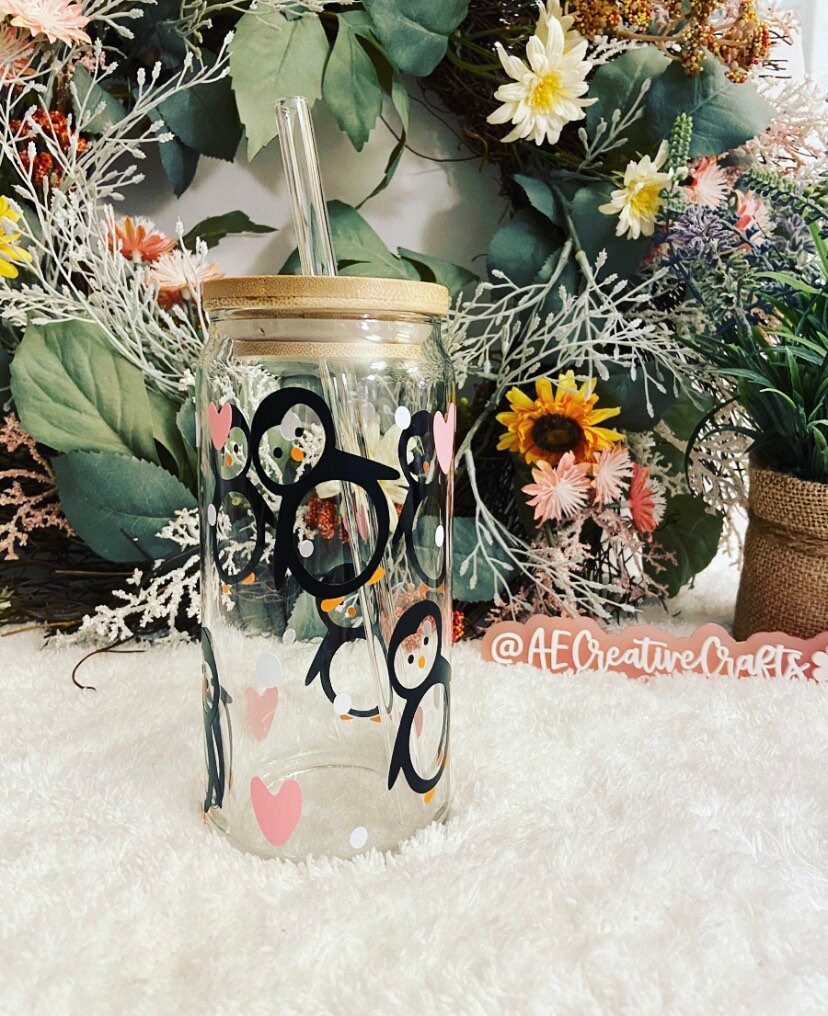 Penguin Libbey Cup Penguin Cup Penguin Coffee Cup - Etsy