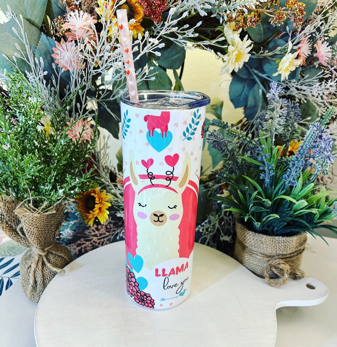 Llama Tumbler | Llama Cup | Llama Iced Coffee Cup | Llama Lover Cup ...