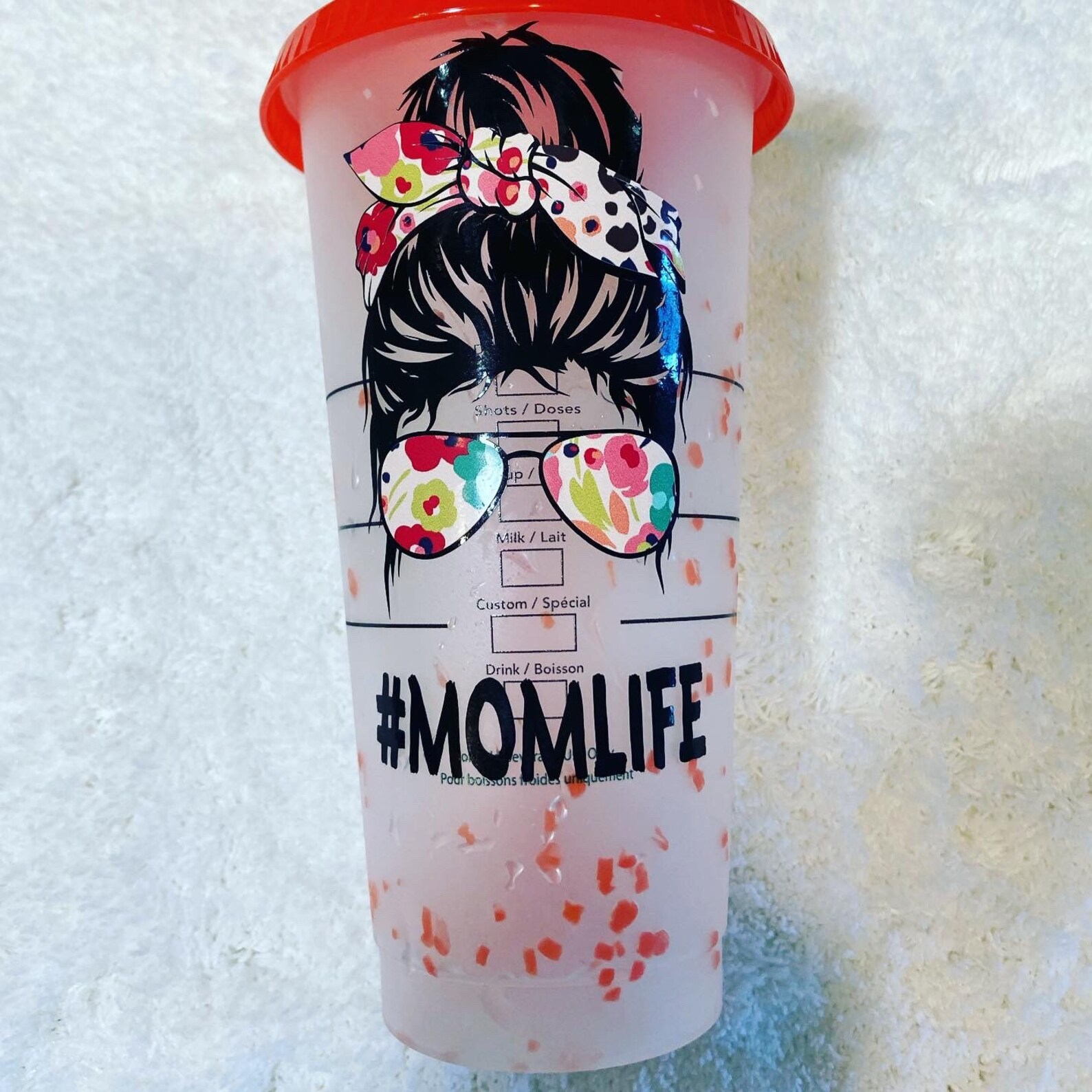 Mom Life Starbucks Confetti Cold Cup Personalized Cup Mom | Etsy