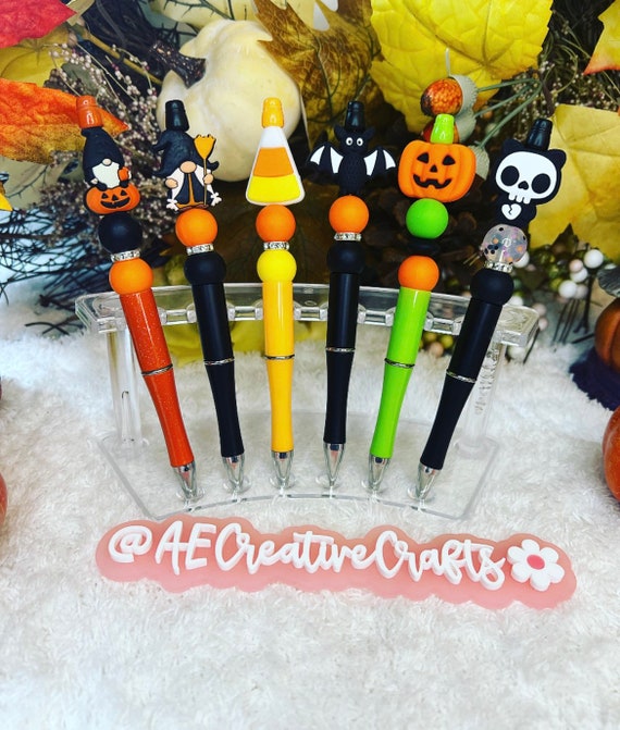 Halloween Beaded Pen Halloween Pen Cute Halloween Beaded - Etsy