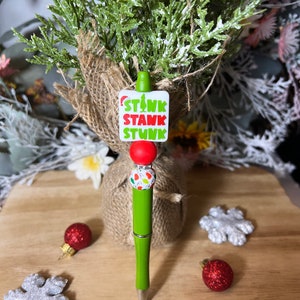 Christmas Beaded Pen | Christmas Pen | Cute Christmas Beaded Pen | Cute ...