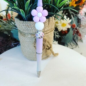 Flower Beaded Pen | Flower Pen| Flower | Flower Lover Pen | Flower ...