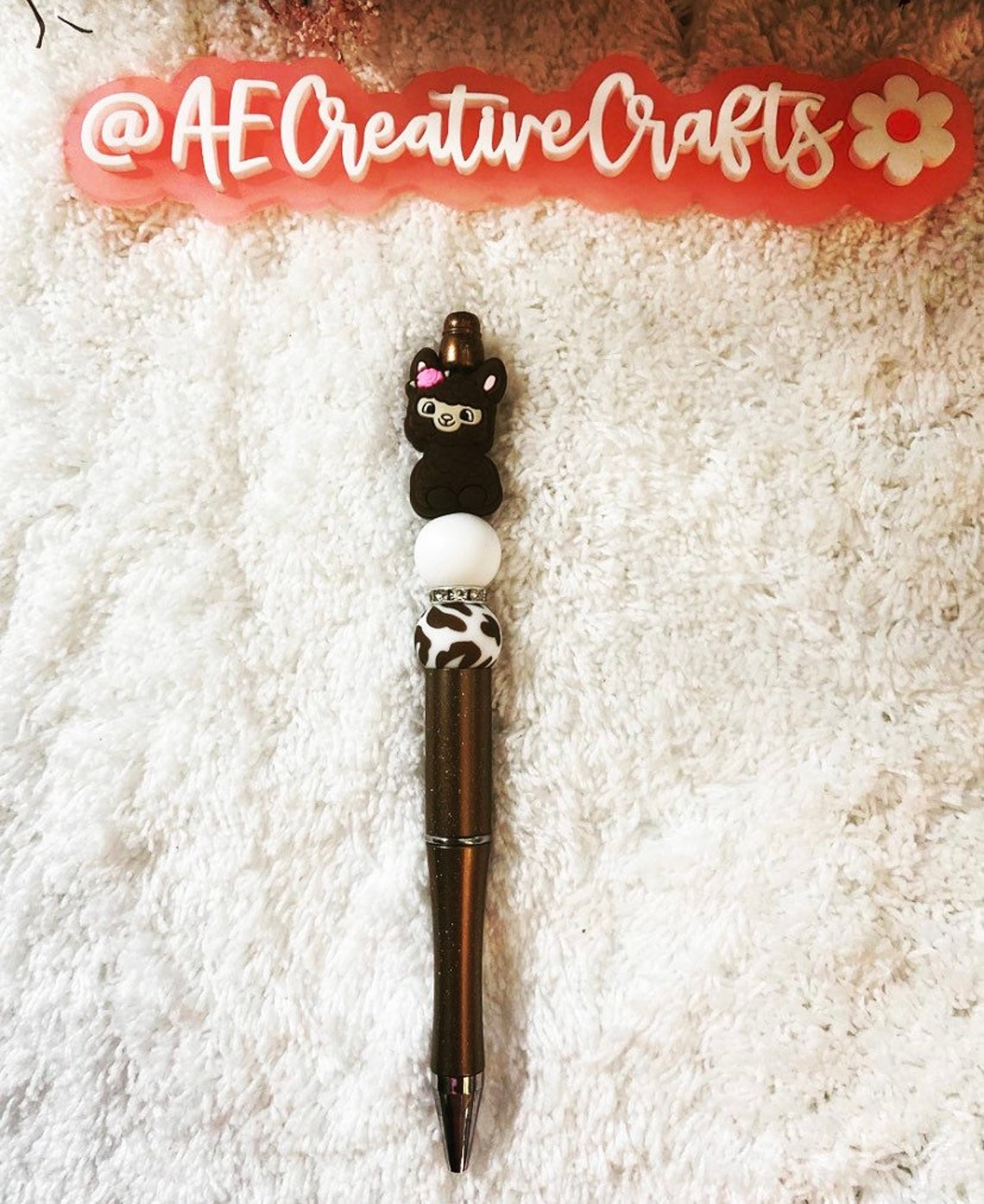 Llama Beaded Pen Llama Pen Llama Silicone Beaded Pen - Etsy