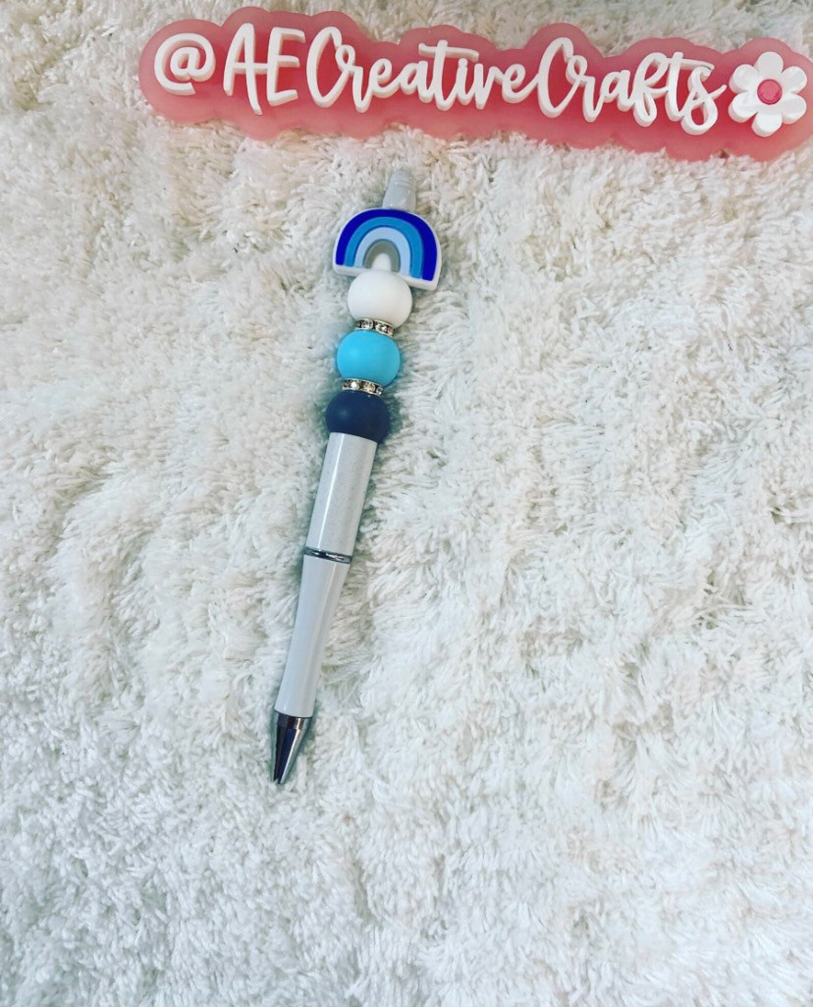 Rainbow Pen Rainbow Beaded Pen Cute Pen Beaded Pen - Etsy