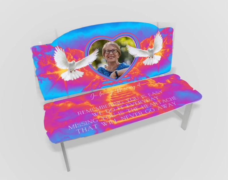 Memorial Bench Template Sublimation - Etsy