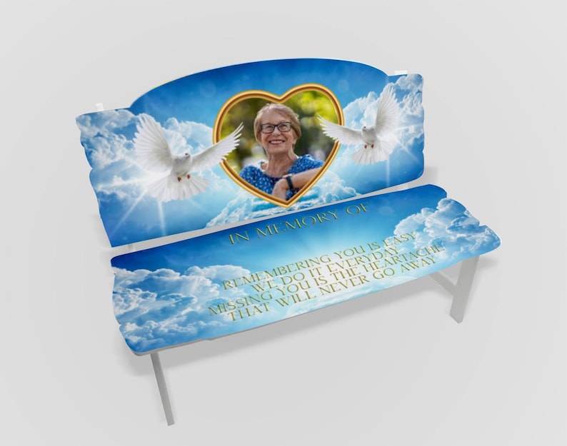 Memorial Bench Template Sublimation - Etsy