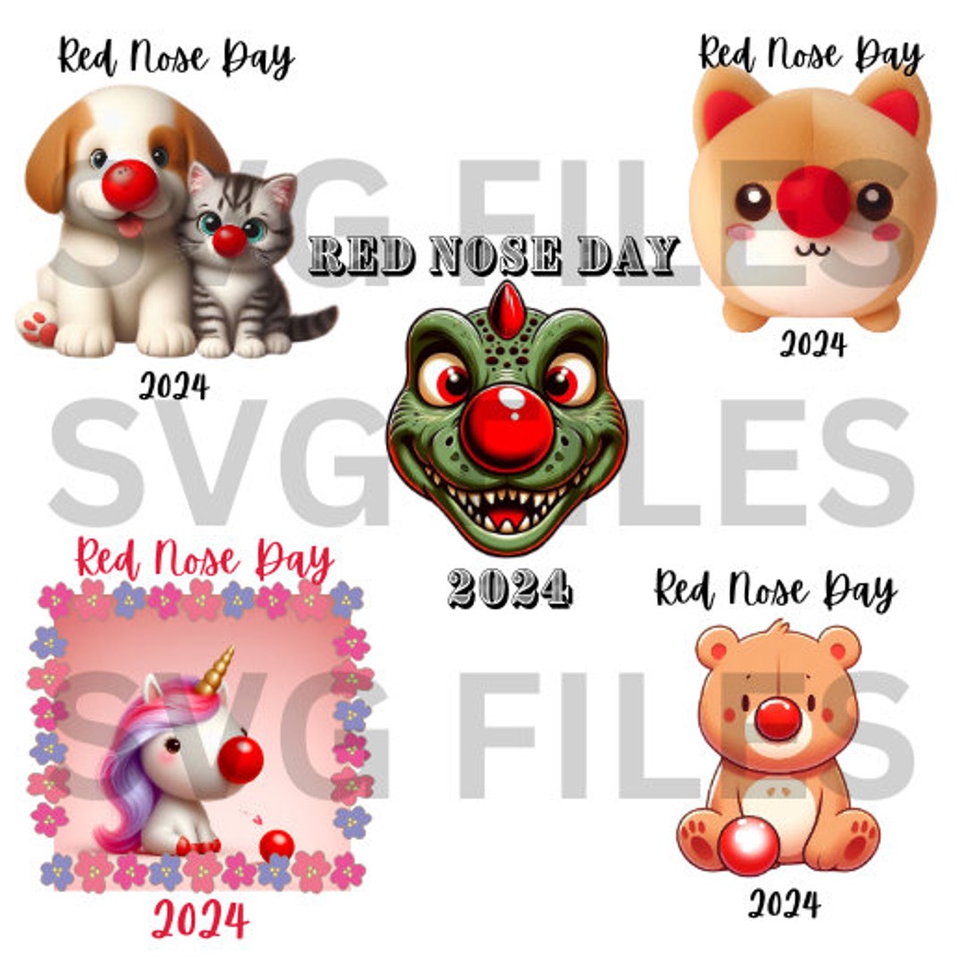 Digital Download Png Svg Jpeg Red Nose Day Tshirt Design Sublimation ...