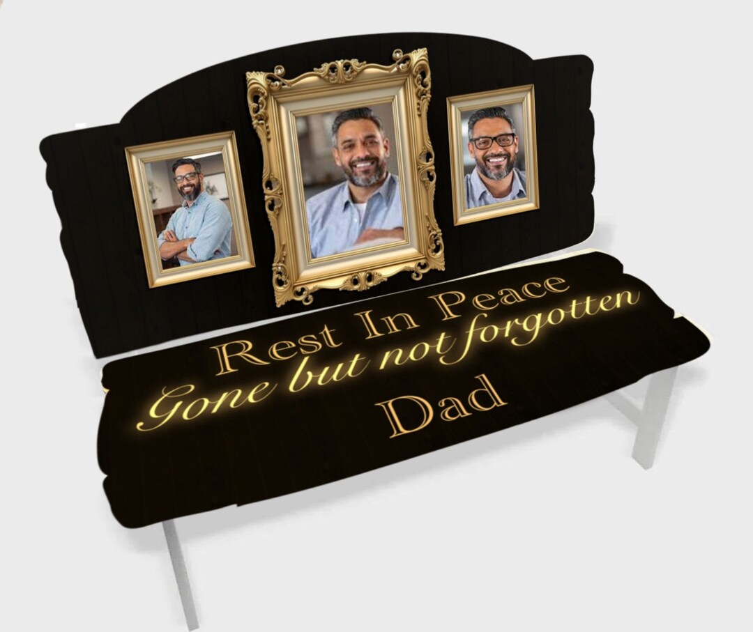 Memorial Bench Template Sublimation - Etsy
