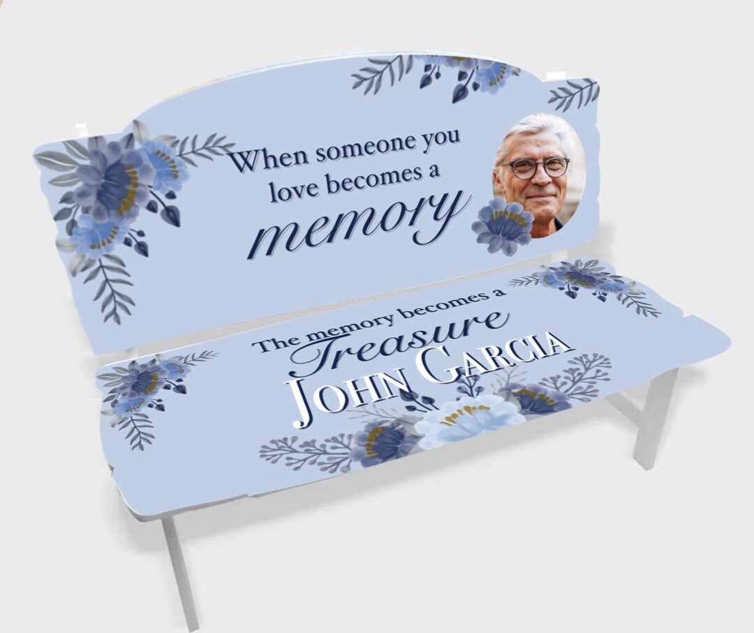 Memorial Bench Template Sublimation - Etsy