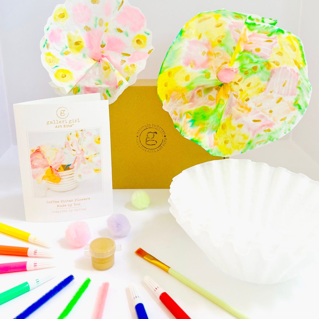 DIY Flower Craft Kit Ages 5, 6, 7 Make 3 Jumbo Flowers Color, Paint ...