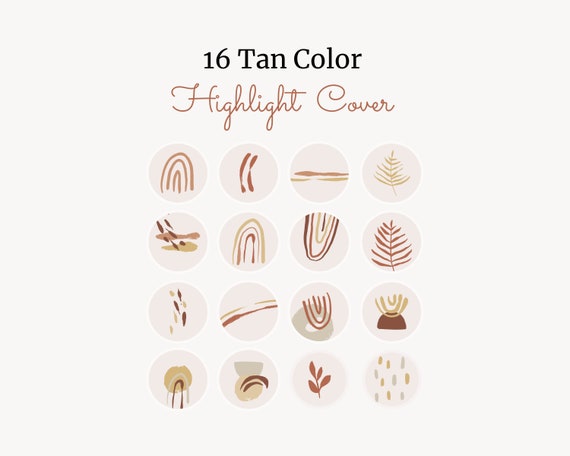 Boho Instagram Story Highlight Cover Set Minimalist Abstract | Etsy