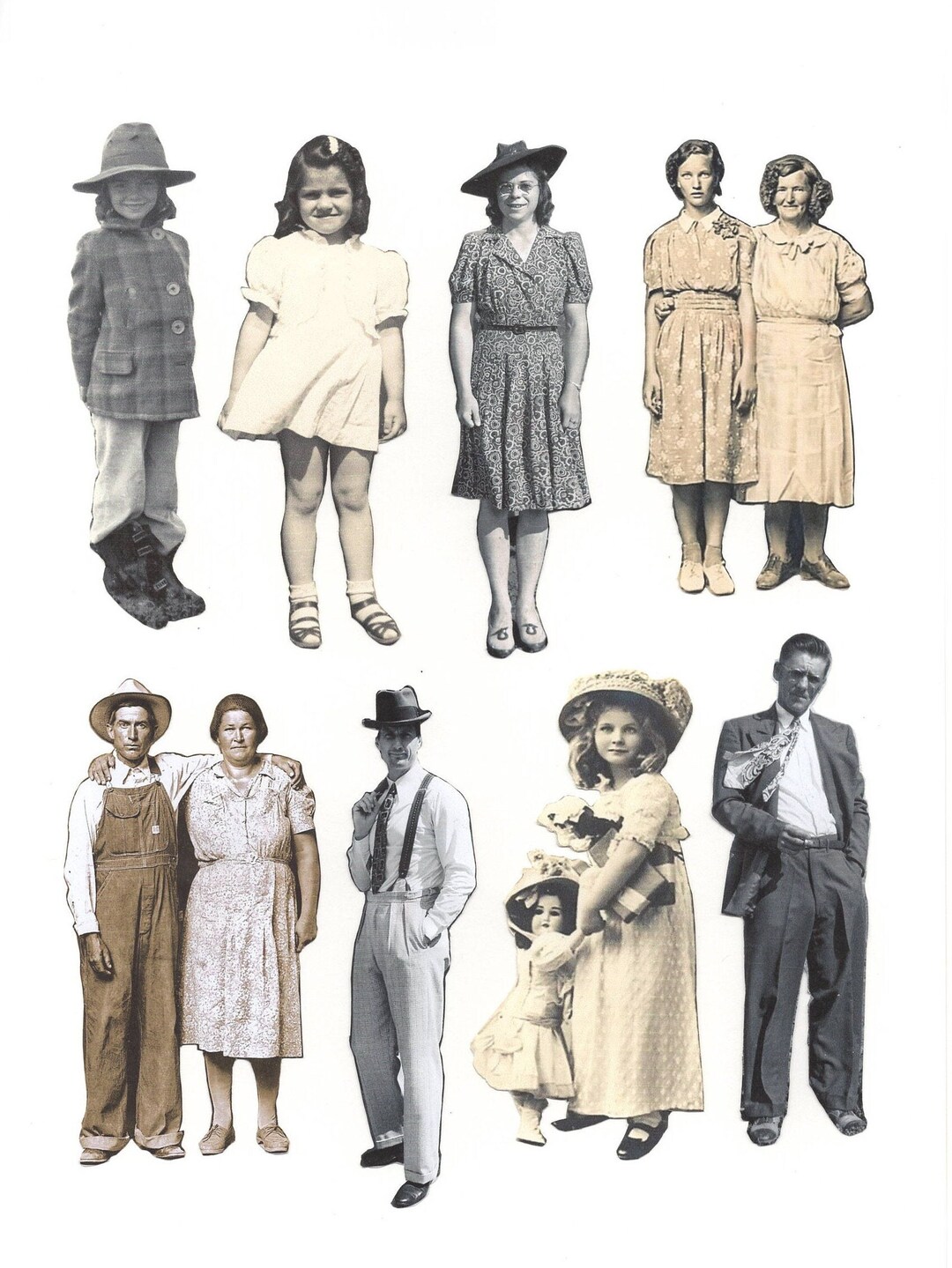 Vintage Digital Paper Doll Images - Etsy