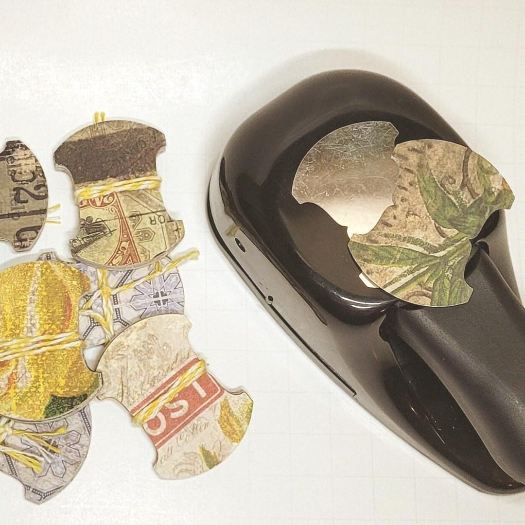 Whale Tail Tim Holtz Paper Punched Tabs - Etsy