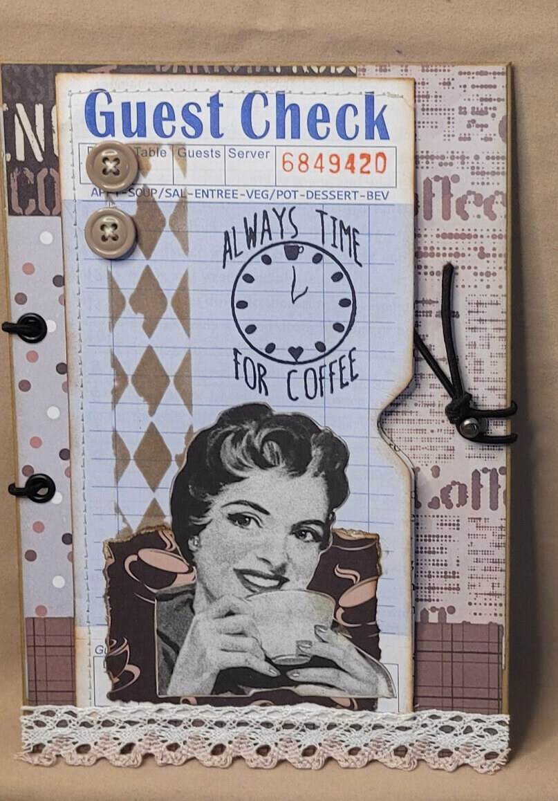 Handmade Coffee Theme Junk Journal Topper - Etsy