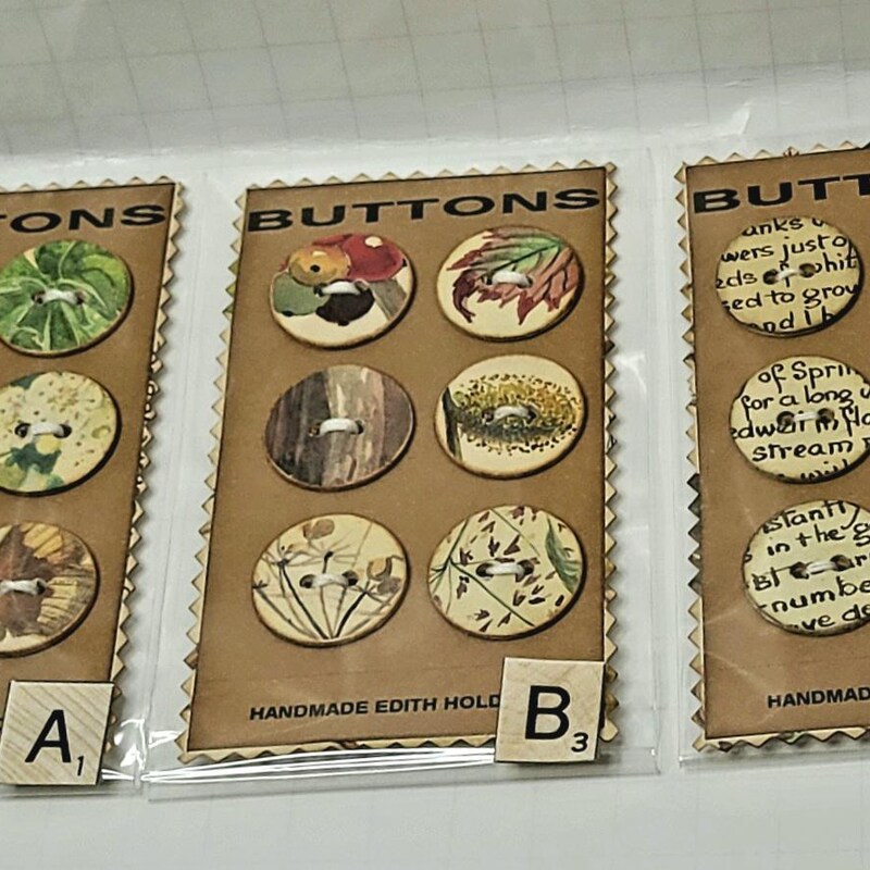 Embossed Buttons - Etsy
