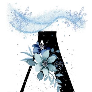 Beautiful and Unique Initials Name Art for Children and Adults | Custom ...