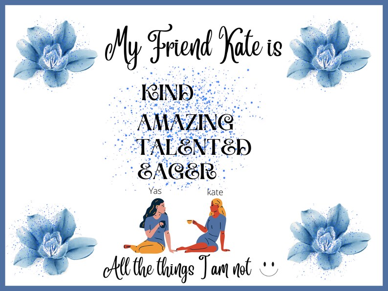 Customised Digital Acrostic Poem | Custom Print Poetry for Friend ...