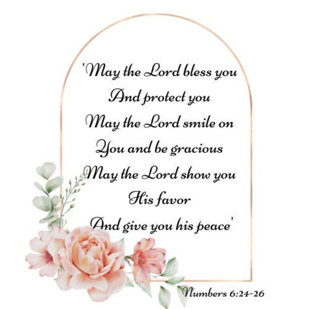 Lord's Prayer Scripture Print | Blessing Poem (physical Print and ...