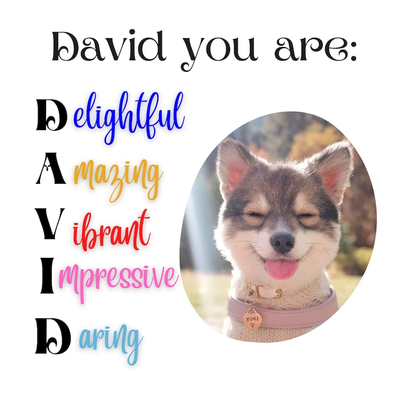 Funny Acrostic Poem for Kids With Animals | Personalised Print for ...