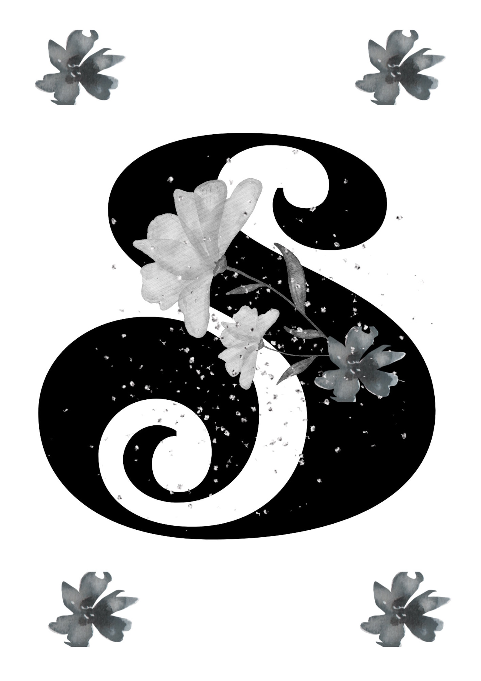 Beautiful and Unique Initials Name Art for Children and Adults | Custom ...