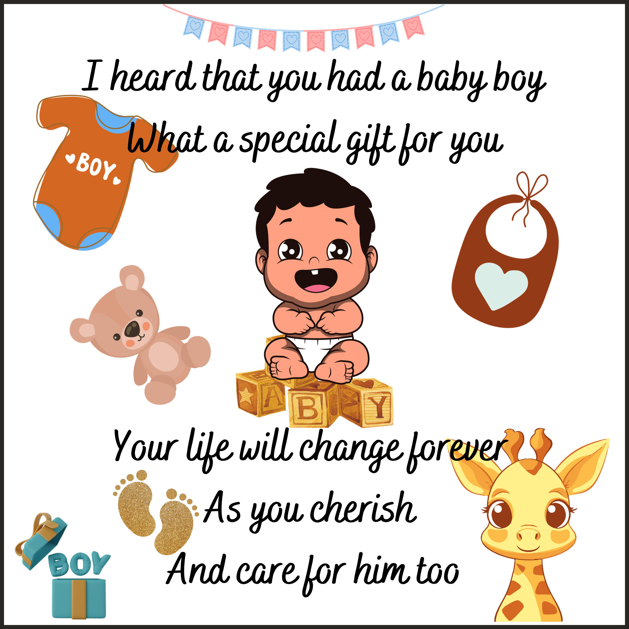 New Parents | Baby Boy Poem | Congratulations on Baby | Christening ...