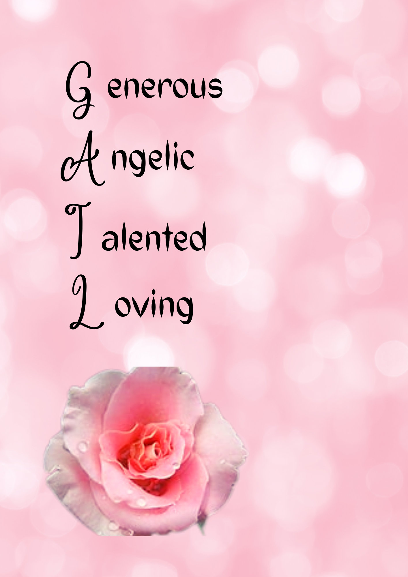 Customised Digital and Physical Acrostic Poem | Custom Print | Poetry ...