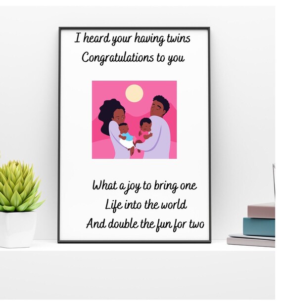 New Parents Baby Poem Congratulations on Baby Christening - Etsy