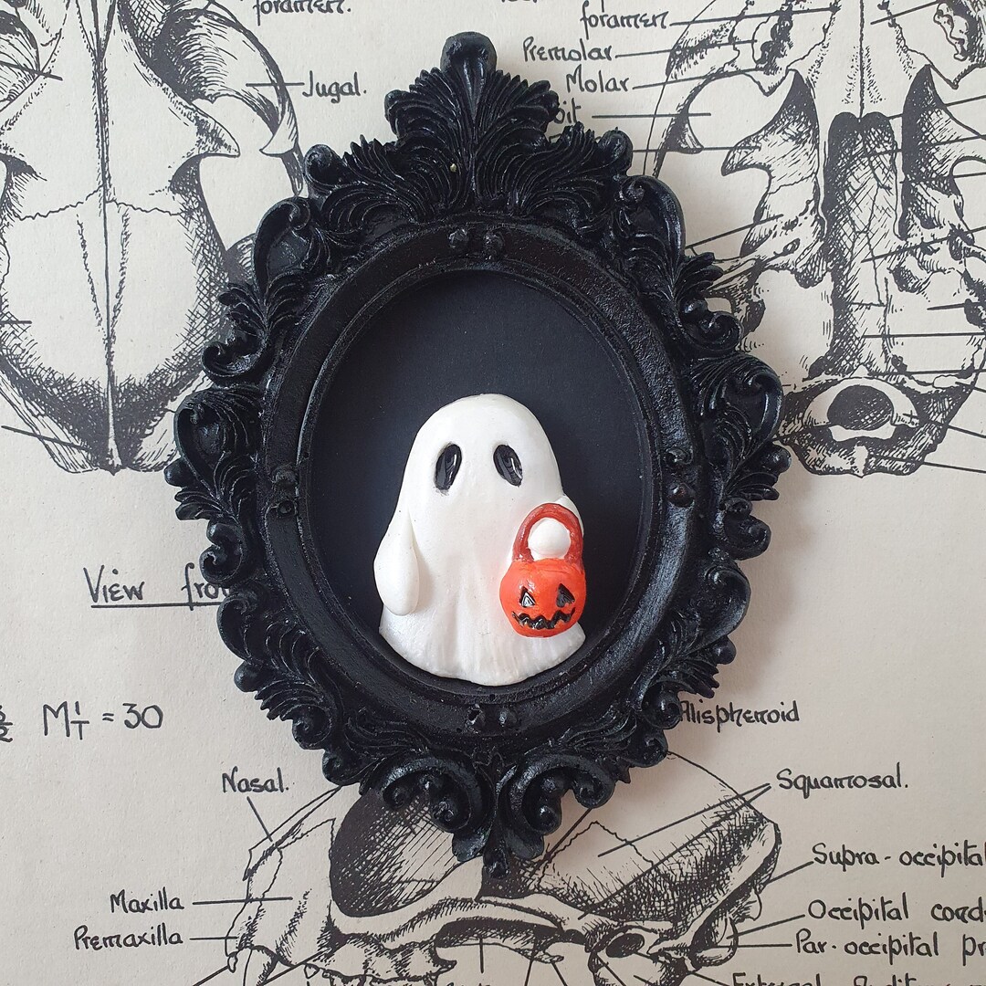 Trick or Treat Boo, Cute Ghost, Gothic Home Decor, Witchy Decor ...