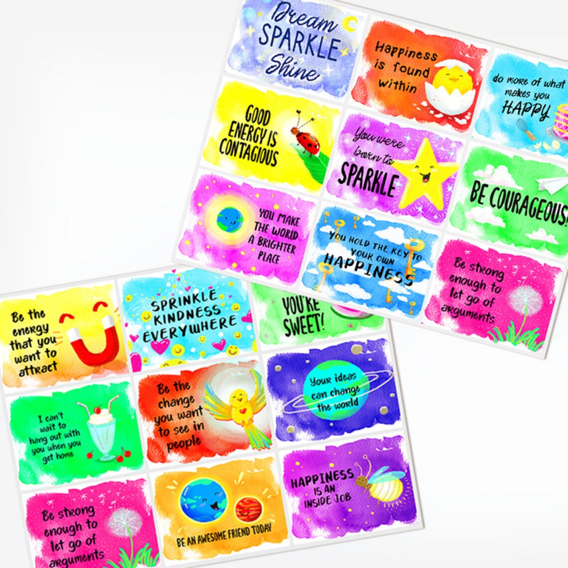 Kindness Cards: Printable Encouragement Cards & Lunch Box Notes, Random ...