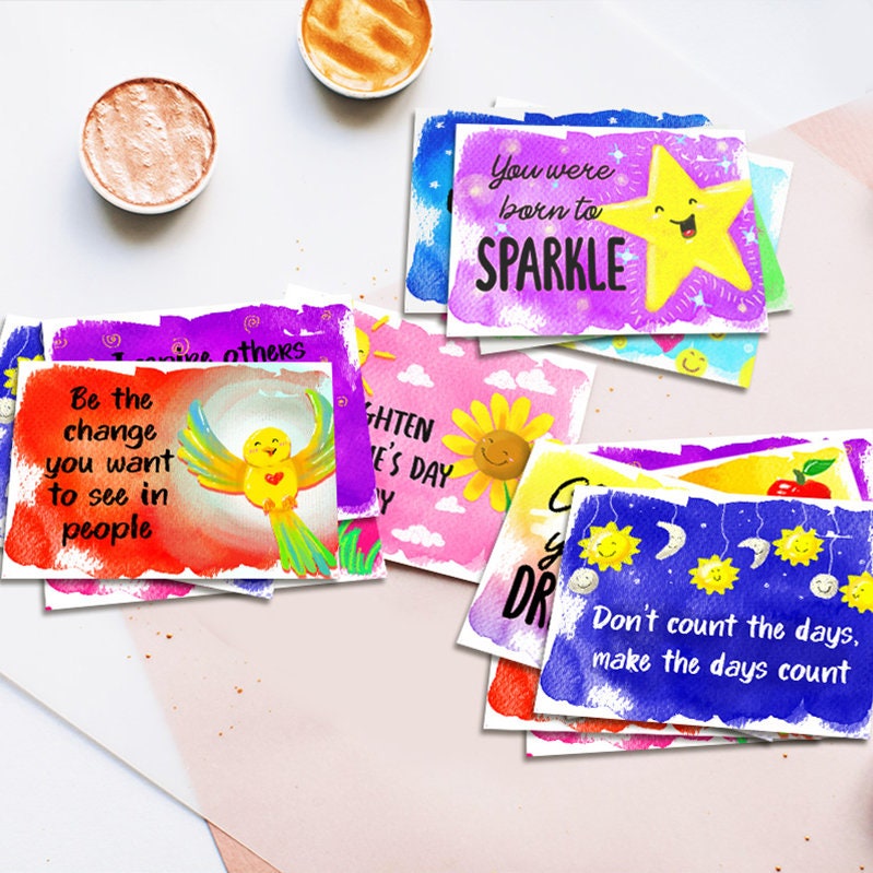 Kindness Cards: Printable Encouragement Cards & Lunch Box Notes, Random ...