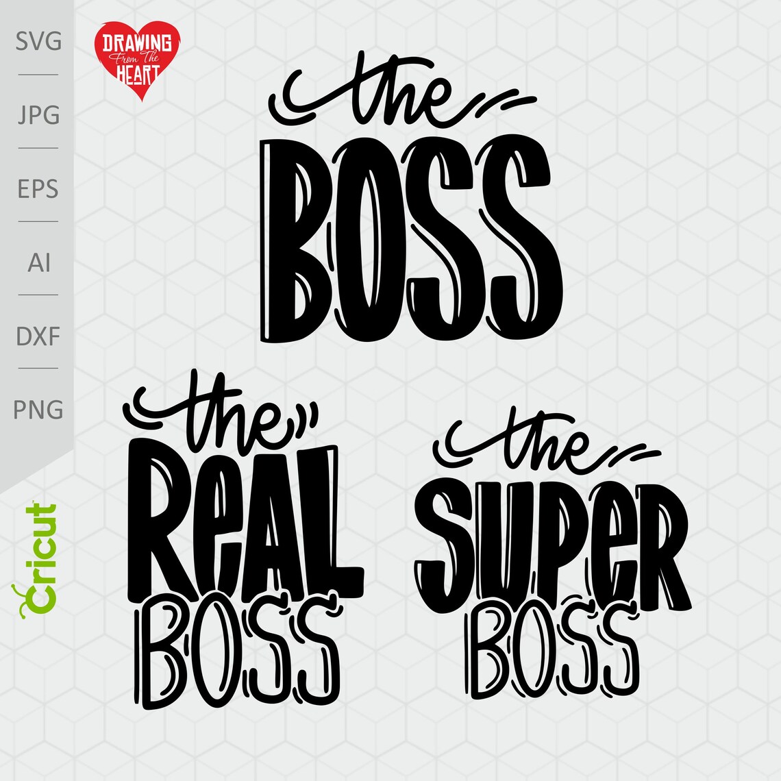Boss svg The real boss svg The super boss svg file for | Etsy