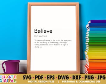 I Believe in You and Me Heart Shaped SVG and PNG File - Etsy