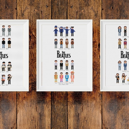 Abbey Road the Beatles Cross Stitch Pattern Pdf Format - Etsy