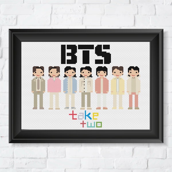 Cross Stitch Bts - Etsy