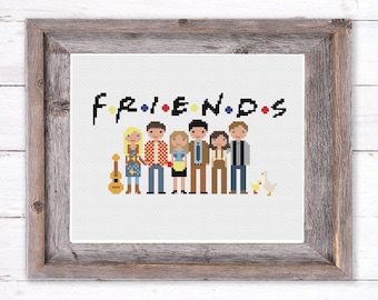 Friends PDF Cross Stitch Pattern Instant Download - Etsy UK