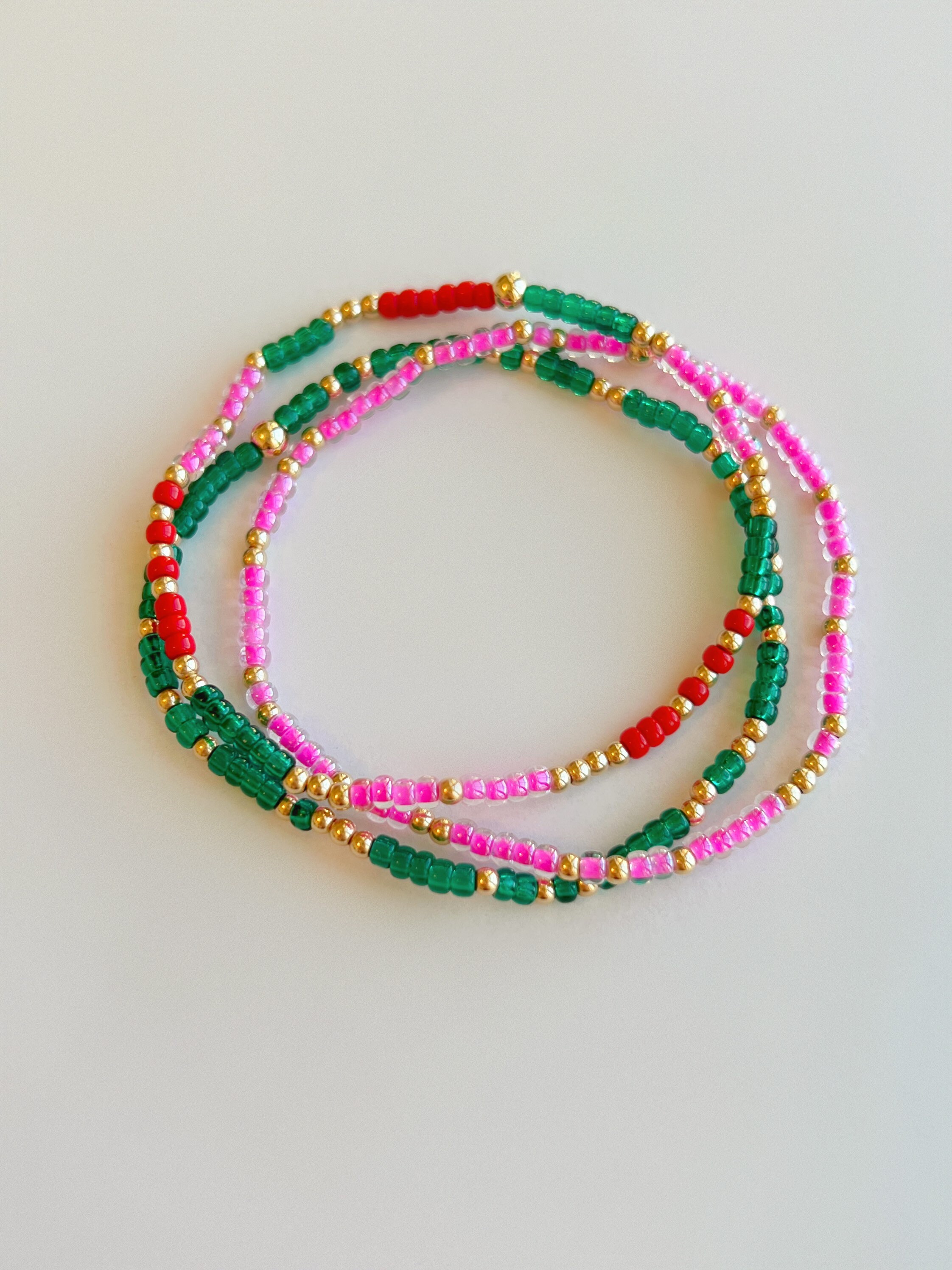 BE MERRY STACK: Bead Bracelet | Seed Bead Bracelet | Stack Bead ...