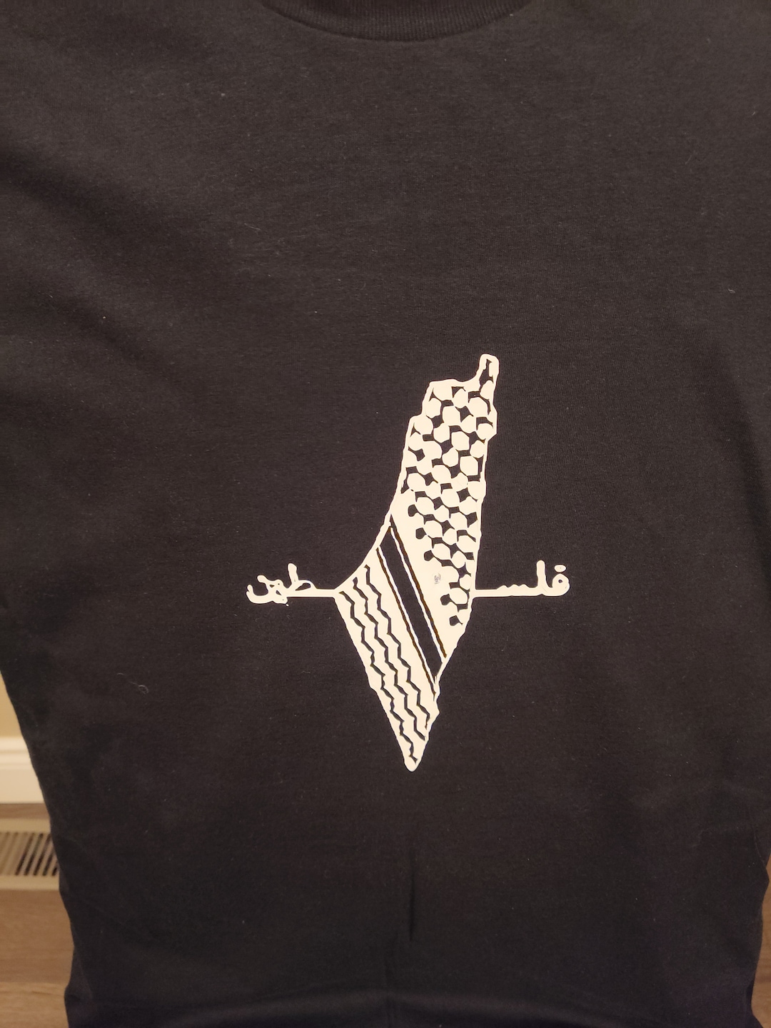 Palestine Map Kufiya T-shirt - Etsy