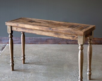 Reclaimed Wood Console Table | Etsy