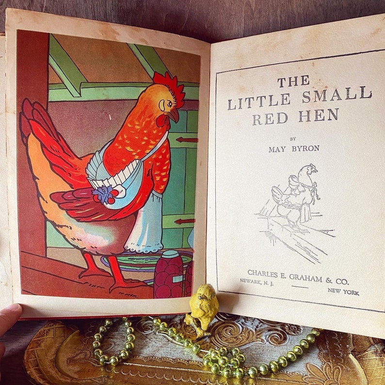 Antique Illustrated Children’s Book: the Little Small Red Hen - Etsy