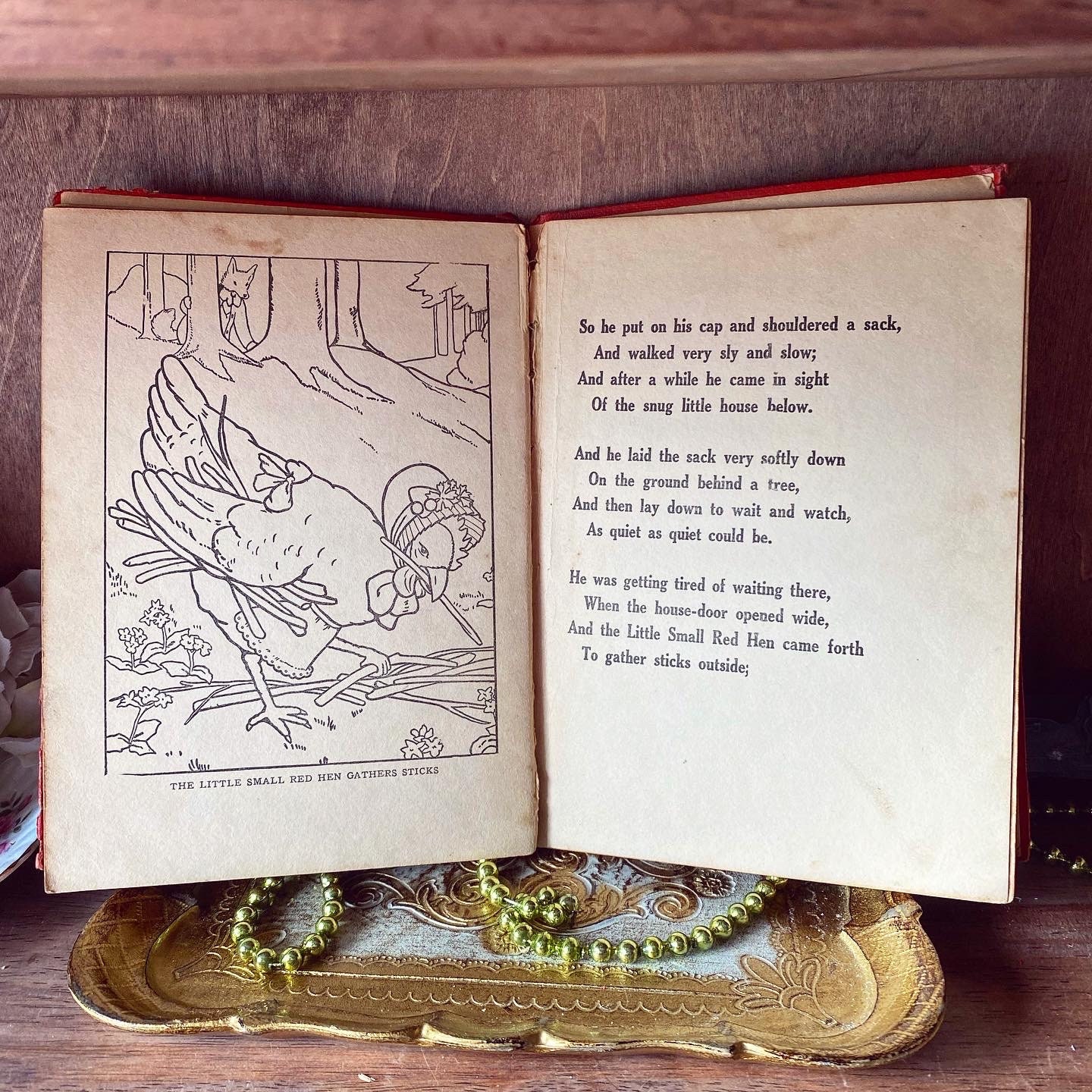 Antique Illustrated Children’s Book: the Little Small Red Hen - Etsy
