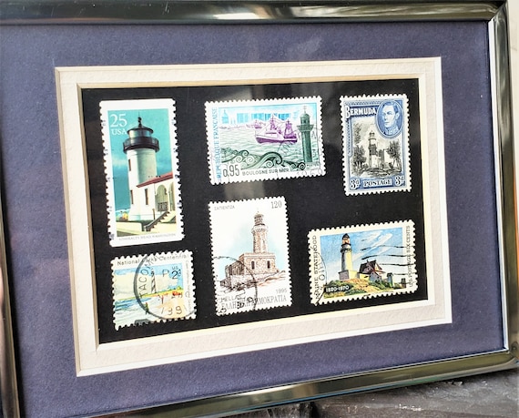 Art & Collectibles Collectibles Postage Stamps Lighthouses Framed Stamp ...