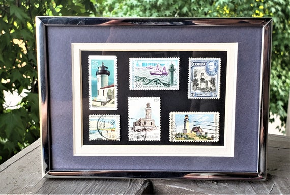 Art & Collectibles Collectibles Postage Stamps Lighthouses Framed Stamp ...